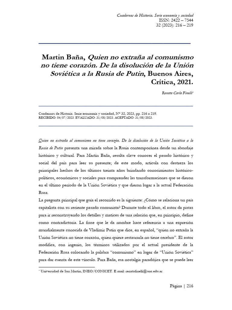 Reseña Finelli Editada y Corregida | PDF | Unión Soviética | Política ... Reseña Finelli Editada y Corregida | PDF | Unión Soviética | Política ...