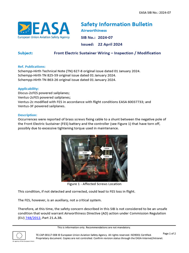 EASA_SIB_2024-07_1 | PDF | Aviation