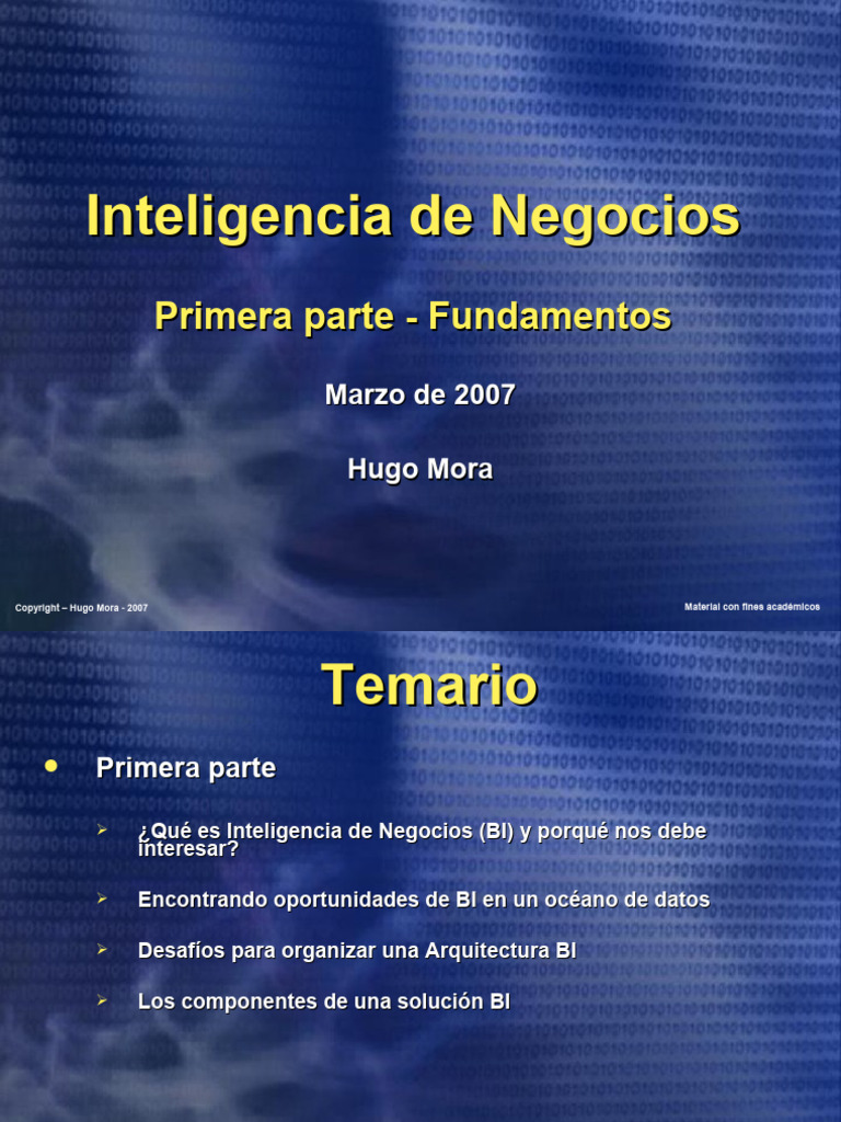 Curso BI - 1-1 | PDF | Inteligencia de negocios | Business