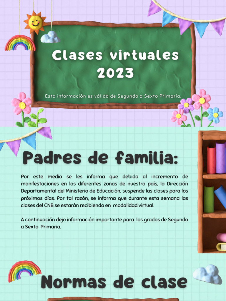 Clases Virtuales por Manifestaciones | PDF | Artes del Lenguaje y ...