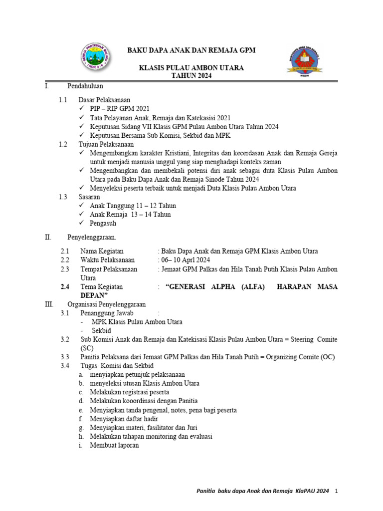 Buku Panduan Tema 2024 - Siap | PDF