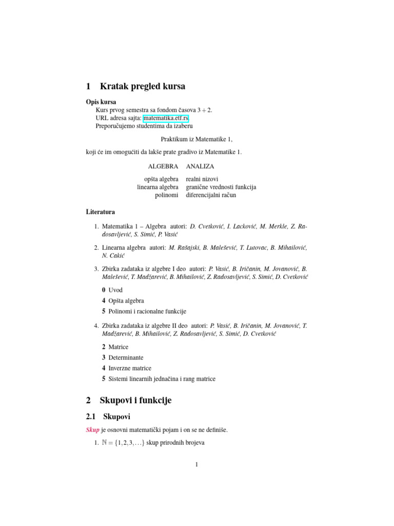# M1 Skripta | PDF