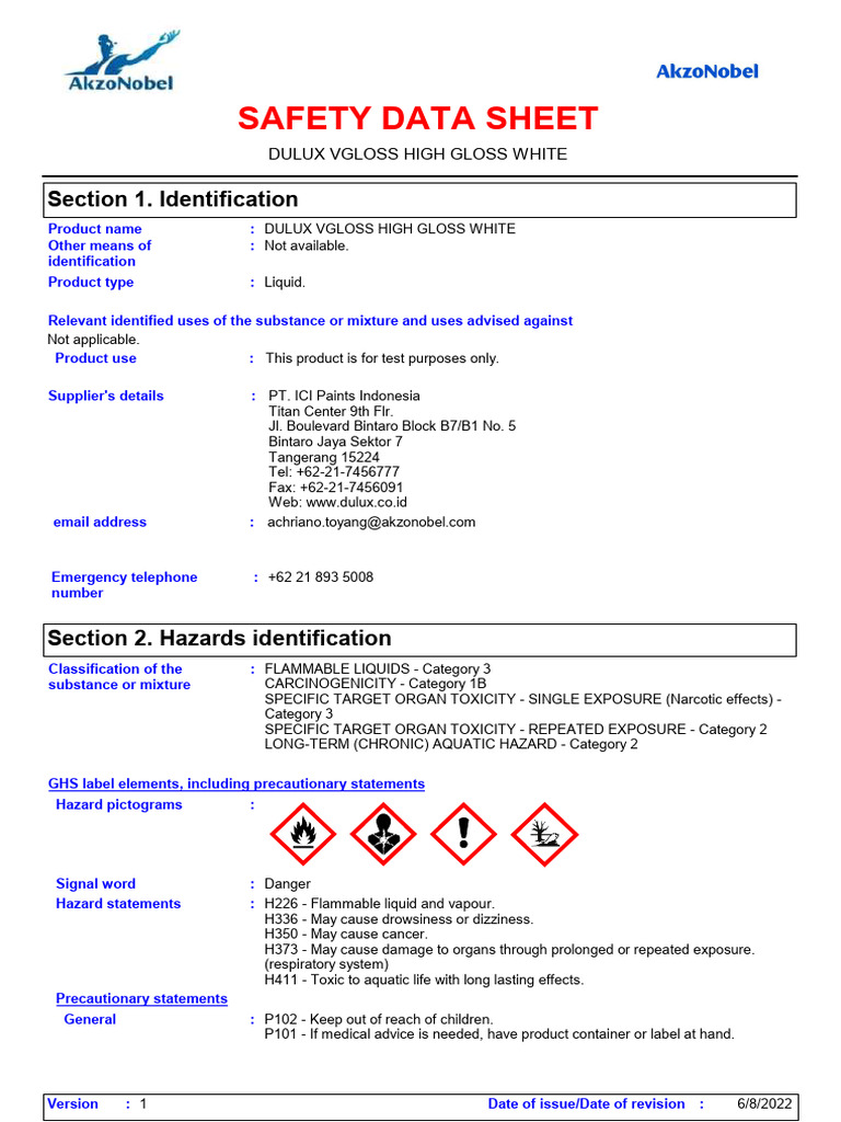 sds_new_vgloss_id | PDF | Chemistry
