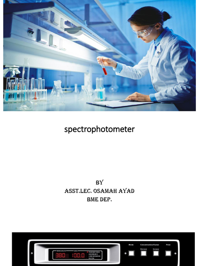 spectrophotometer | PDF | Spectrophotometry | Optical Filter
