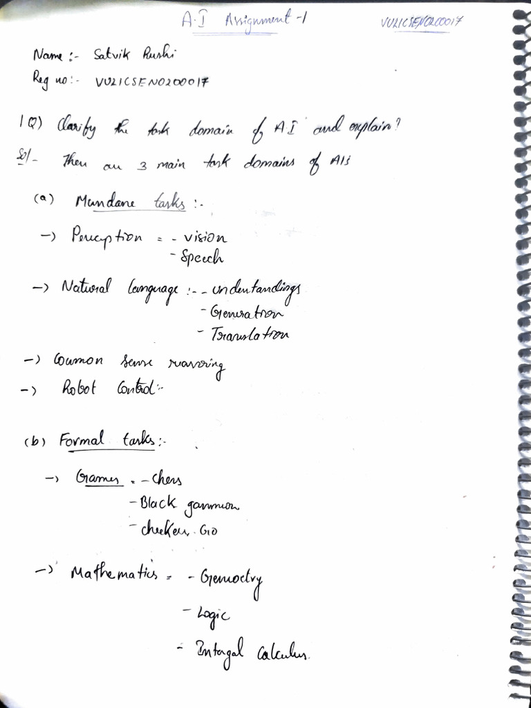 A.I Assignment 1 | PDF