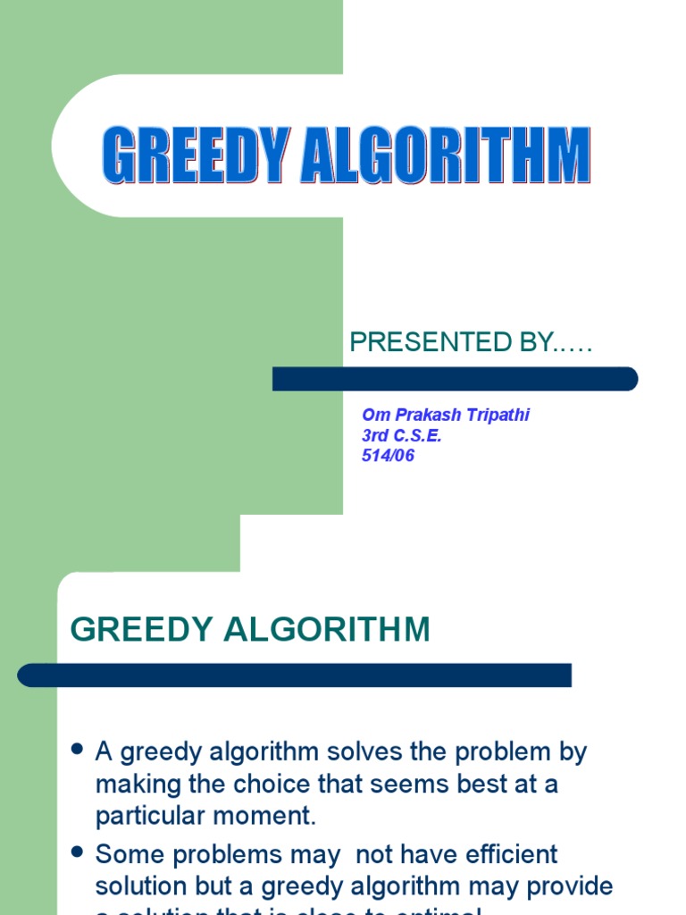 On Greedy Algo By Op Pdf Theoretical Computer Science Algorithms And Data Structures 3130