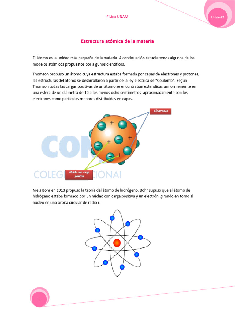 Unidad 9 Unam Conamat | PDF | Núcleo atómico | Desintegración radioactiva