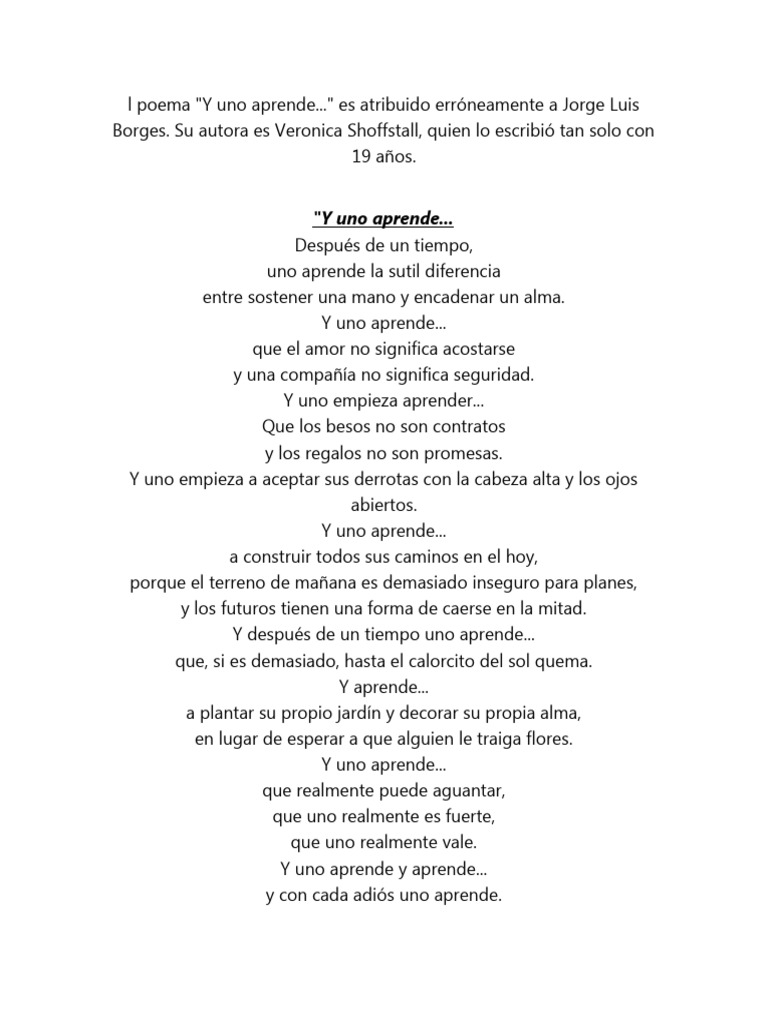 Y Uno Aprende. | PDF