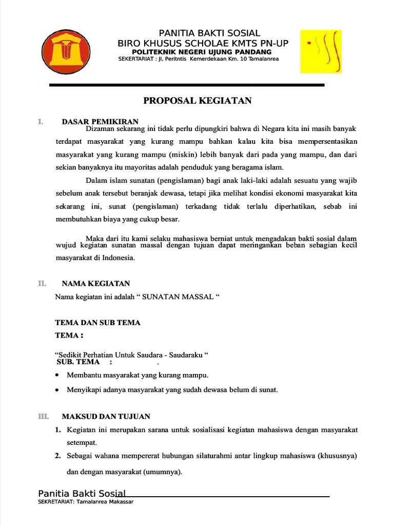 PDF Proposal Sunatan Massal - Compress | PDF