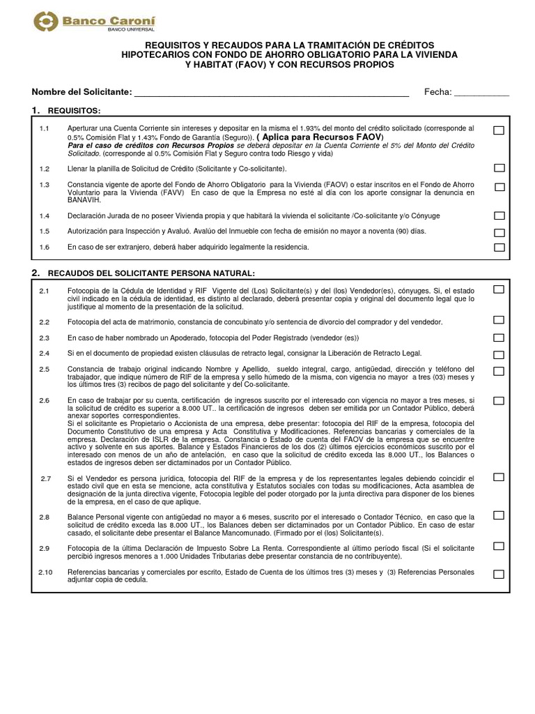 Form 198 Req Cred Hip Faov Rec Propiov30815 | PDF | Contabilidad ...