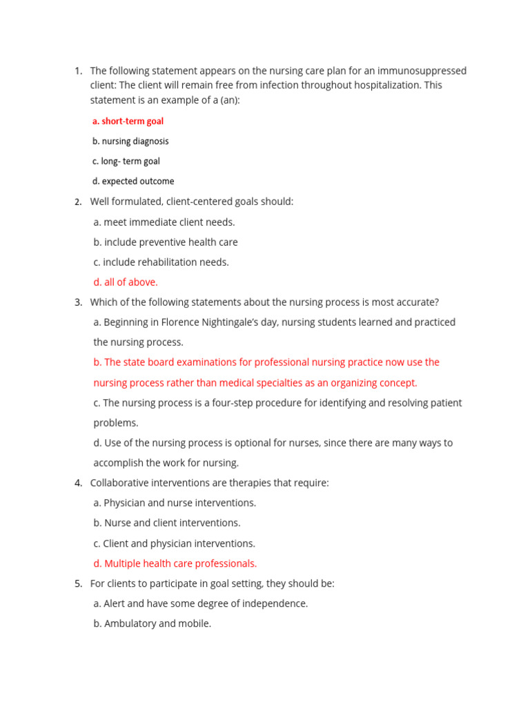 Fon-Ii MCQS-105 Solved | PDF | Sleep | Nursing Fon-Ii MCQS-105 Solved | PDF | Sleep | Nursing