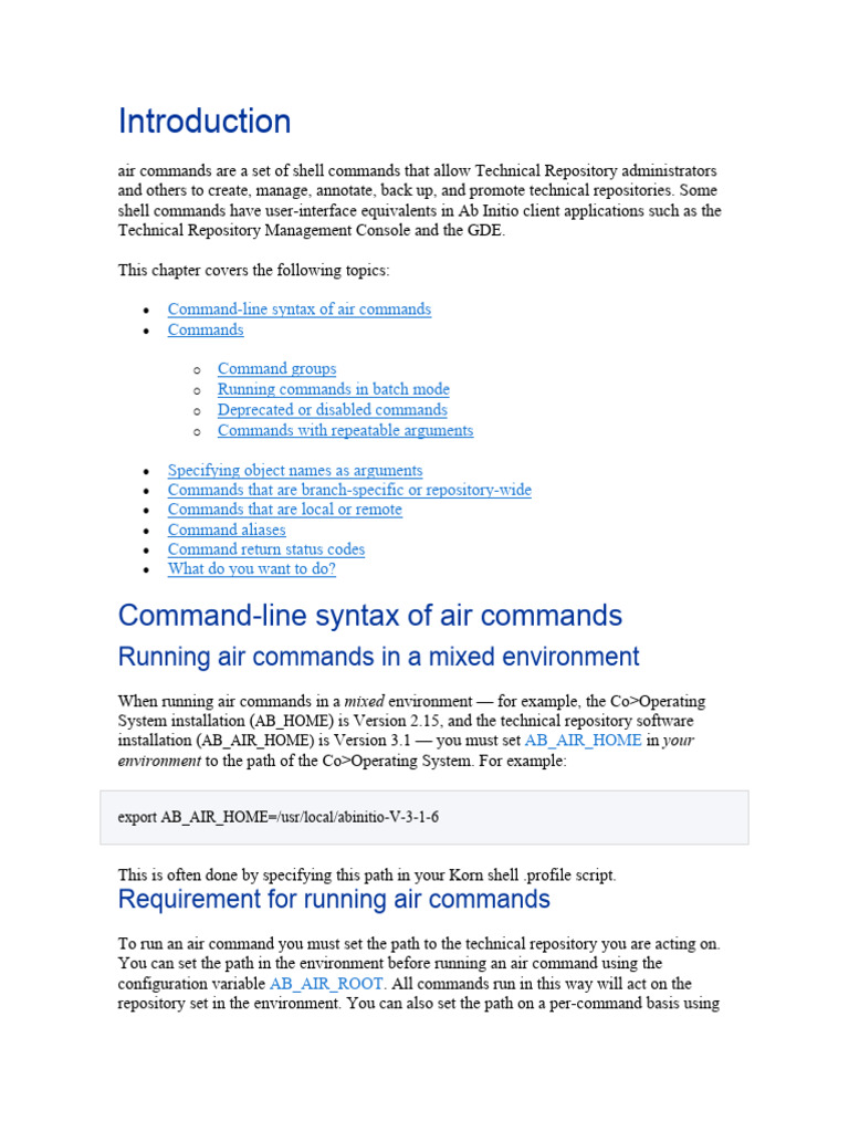 Air Commands | Download Free PDF | Command Line Interface | Computer File
