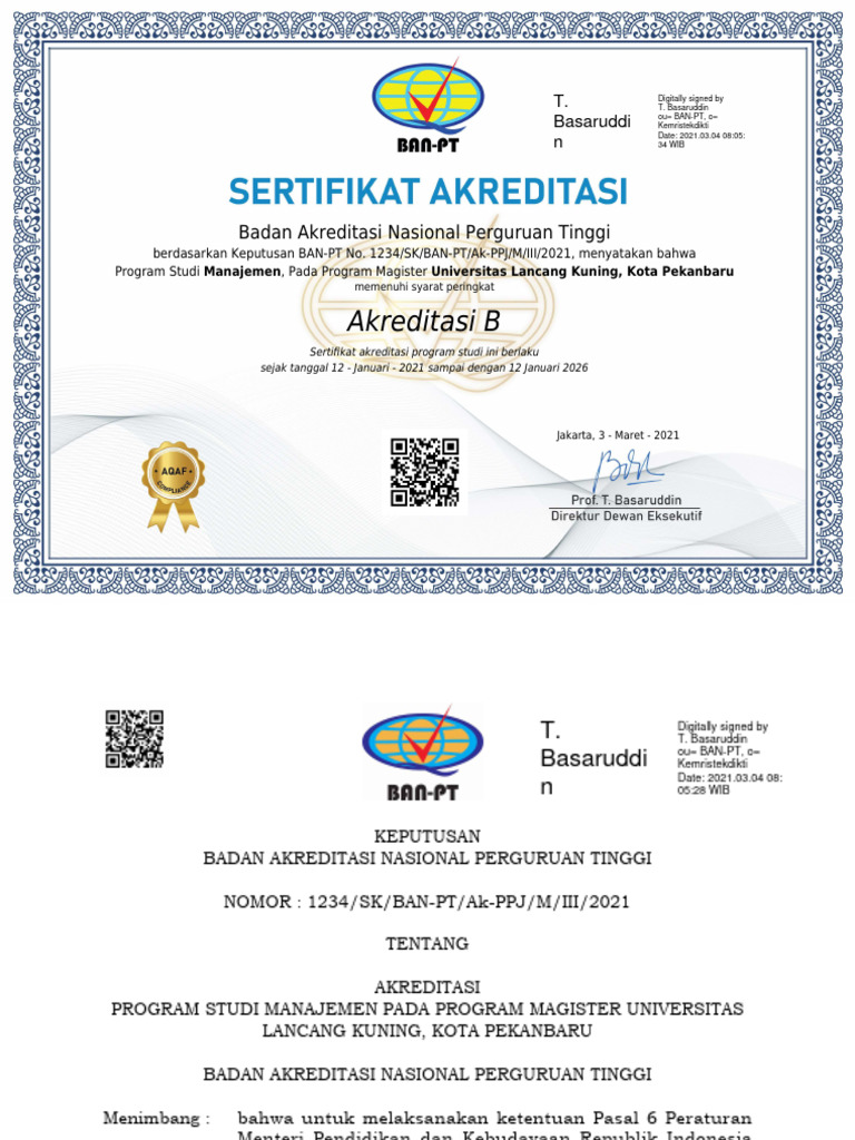 Magister Manajemen 2021 - 2026 | PDF