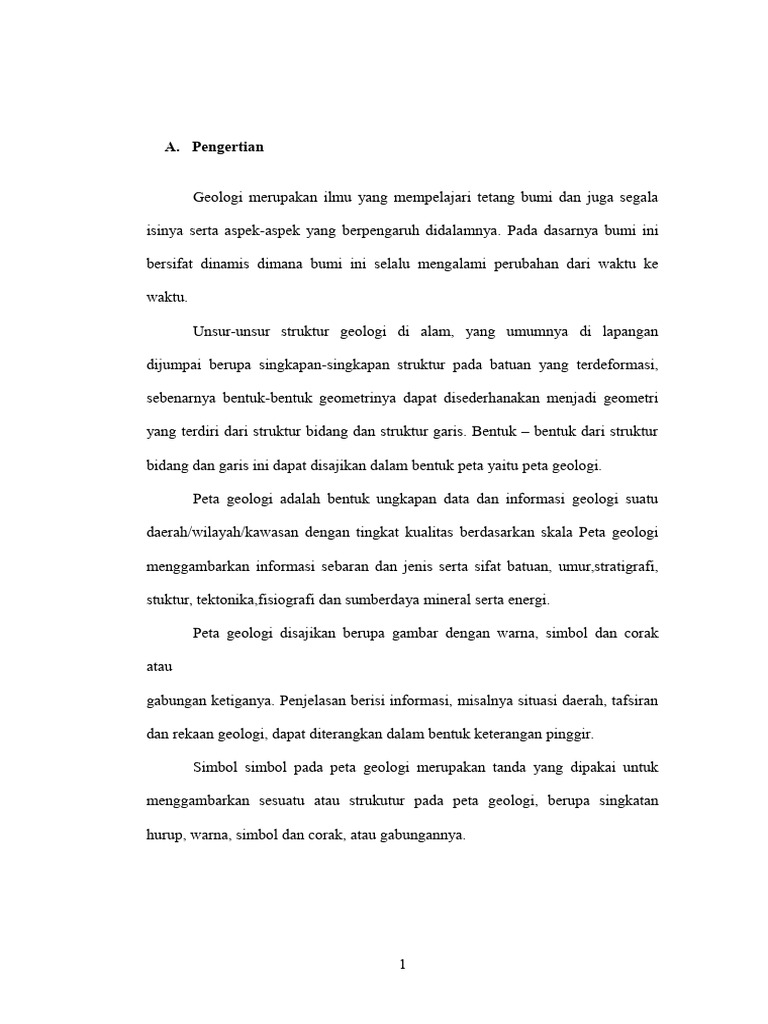 Dasar Geologi dan Simbol Peta | PDF