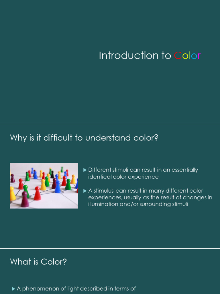 002introduction To Color 1 | PDF | Color | Hue