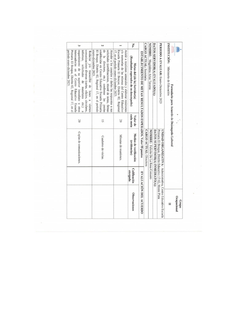 Acuerdos Escaneados Centro Educativo El Bosque 2 | PDF