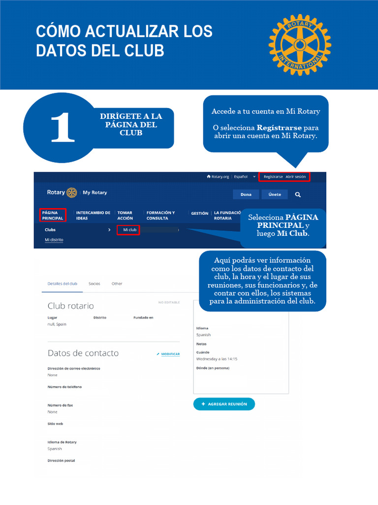 How To Update Club Details Es | PDF | Informática