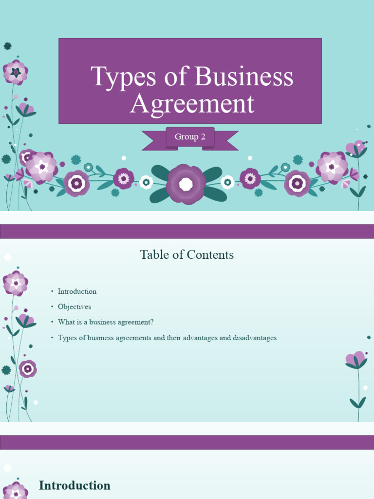 Topic-2_Types-of-Business-Agreement | PDF | Non Disclosure Agreement ...