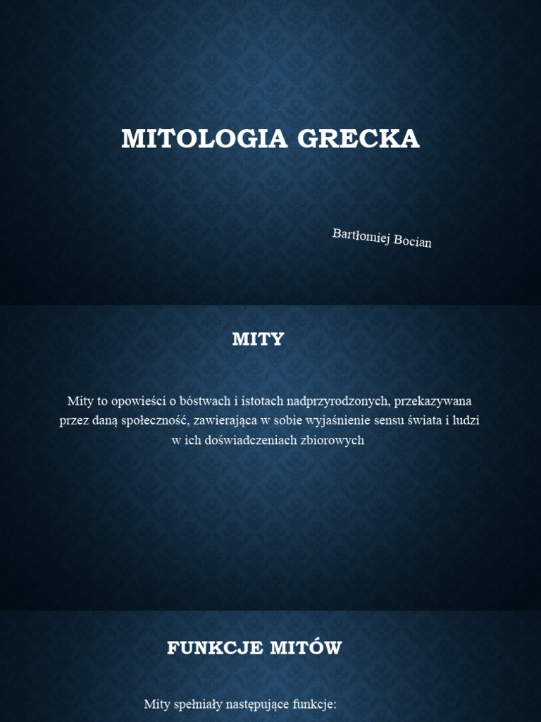 Mitologia Grecka Polak | PDF