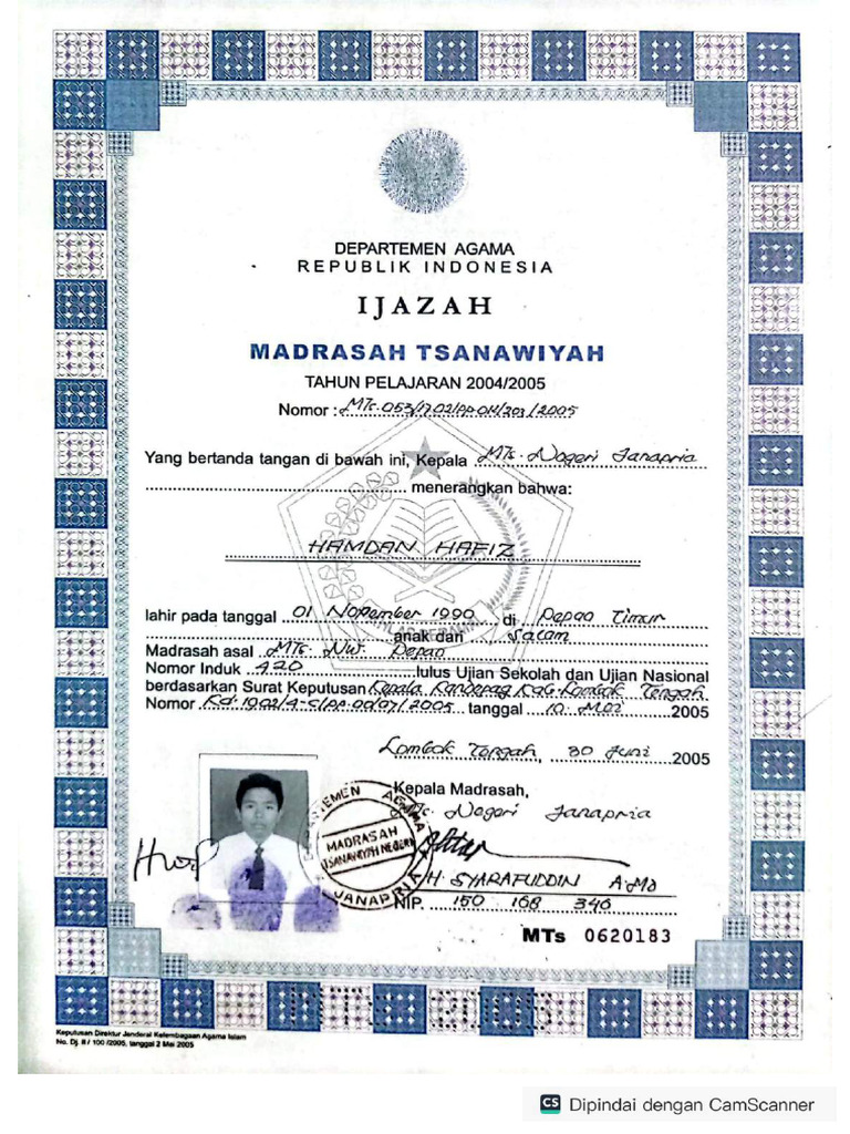 Hamdan hafiz ijazah SMP-compressed | PDF