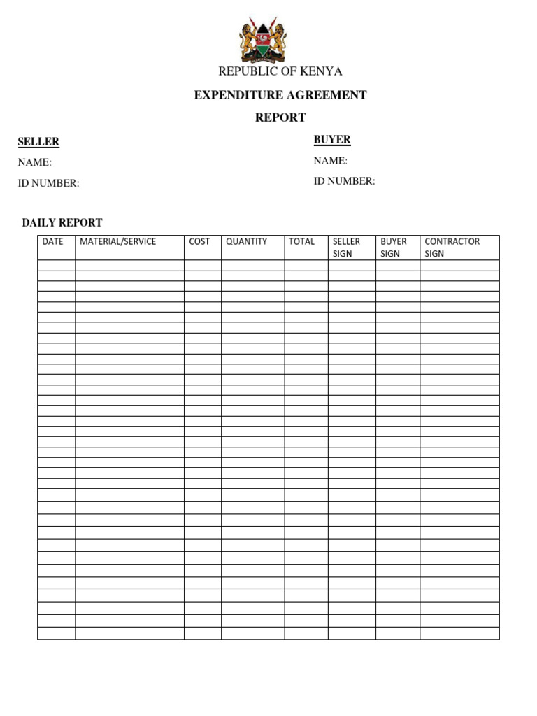 Kenya Expenditure Agreement Report | PDF | Law