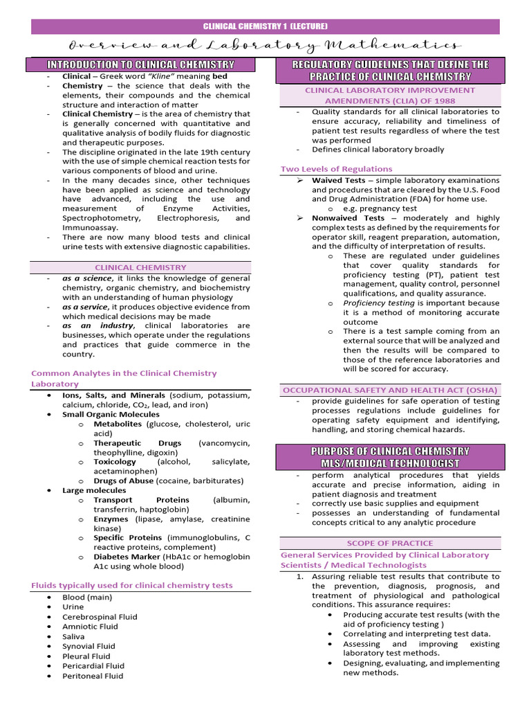 Cc1 Lec Merge | PDF | Concentration | Mole (Unit)