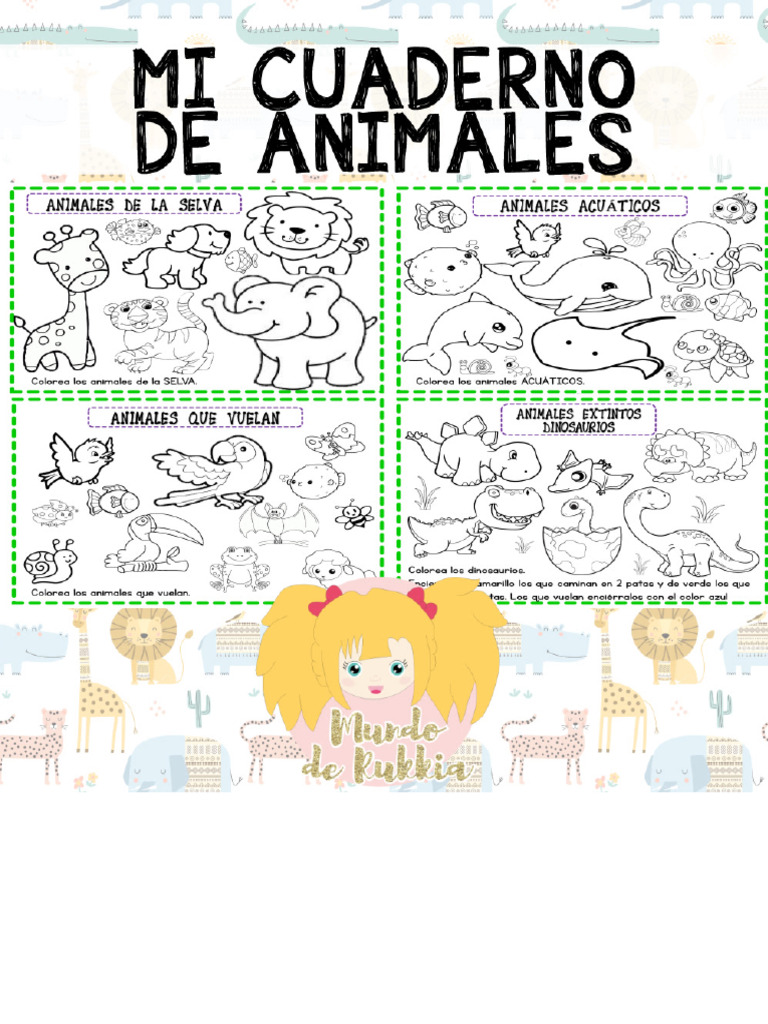 Mi Cuaderno de Animales Por Mundo de Rukkia | PDF
