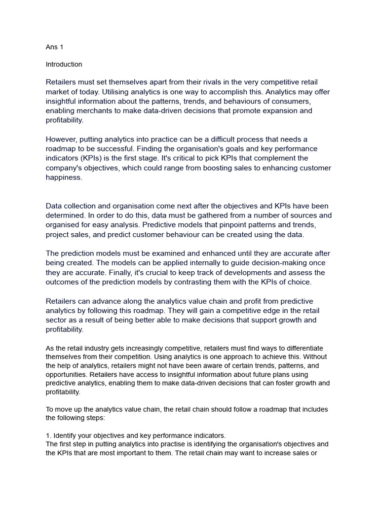 Analytics | PDF | Analytics | Performance Indicator