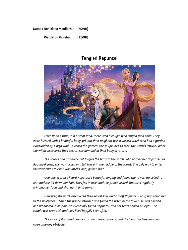 Rapunzel: A Tale of Love and Bravery | PDF