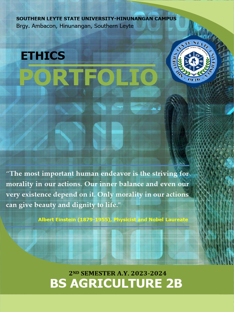 Ethics Portfolio BS Agriculture 2 | PDF | Morality | Free Will