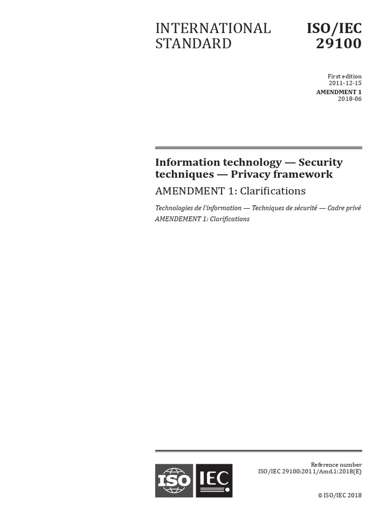 ISO - IEC 29100 2011 - Amd 1 2018 Ed.1 - Id.73722 Publication PDF (En ...