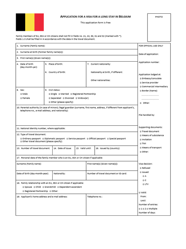 Belgium Long-Stay Visa Guide | PDF | Travel Visa | Debit Card