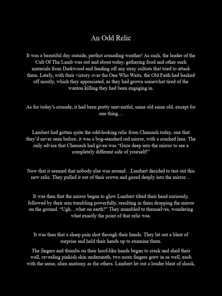 1702931067.theshamefulstore An Odd Relic | PDF