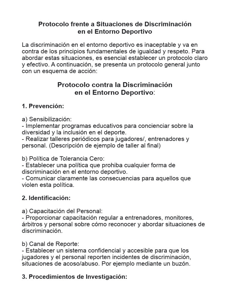 Protocolo Trabajo Final | PDF | Discriminación | Empatía