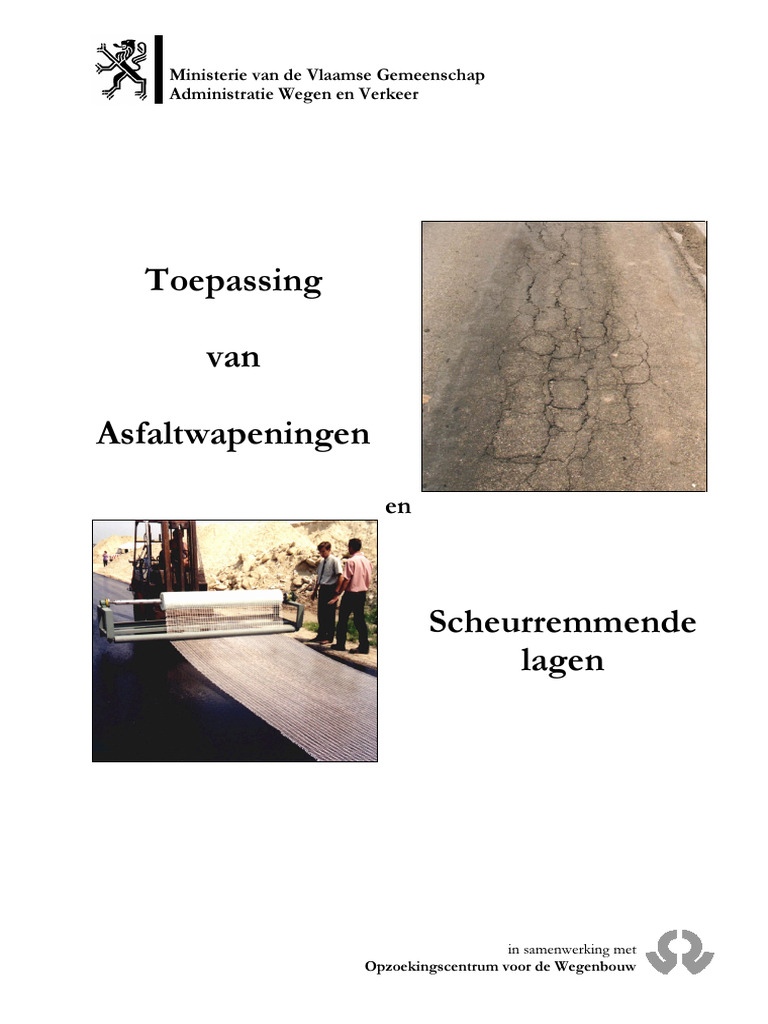 Toepassing Van Asfaltwapeningen en Scheurremmende Lagen | PDF