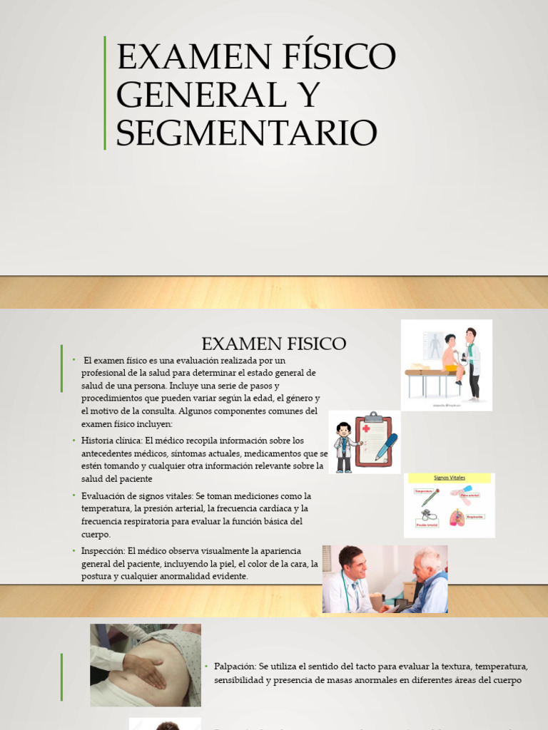 Tipos de Examenes | PDF | Examen físico | Neurología