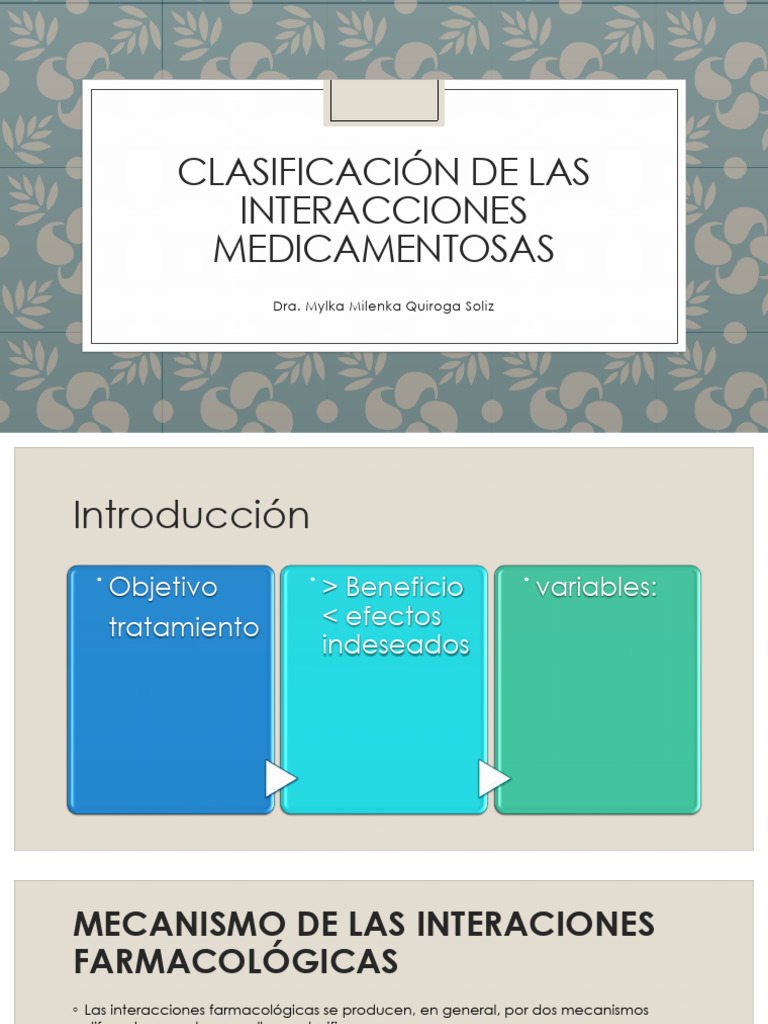 Clasificación de Las Interacciones Medicamentosas Act | PDF | Medicamentos con receta | Excreción