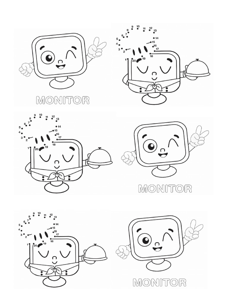 Colorir monitor Ed. Infantil | PDF