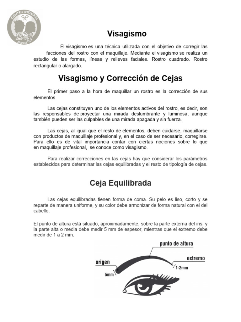 diseño de cejas | PDF | Ceja | Pelo