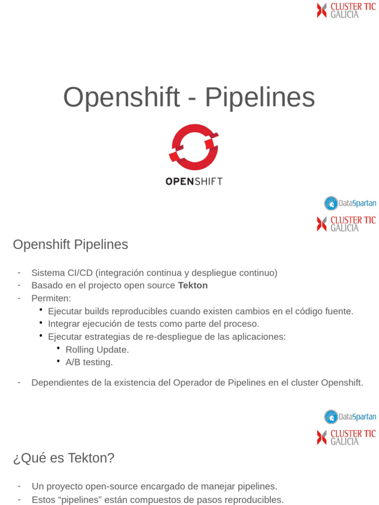 7.openshift - Pipelines | PDF | Grupo de computadoras | Desarrollo de software