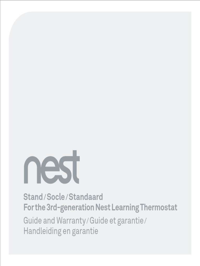 Nest Stand Install Guide | PDF | Implied Warranty | Private Law