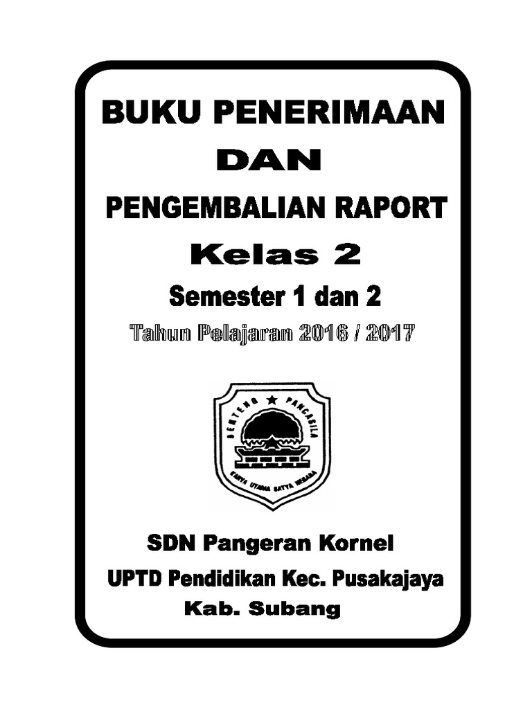 Contoh Cover Penembalian - Raport | PDF