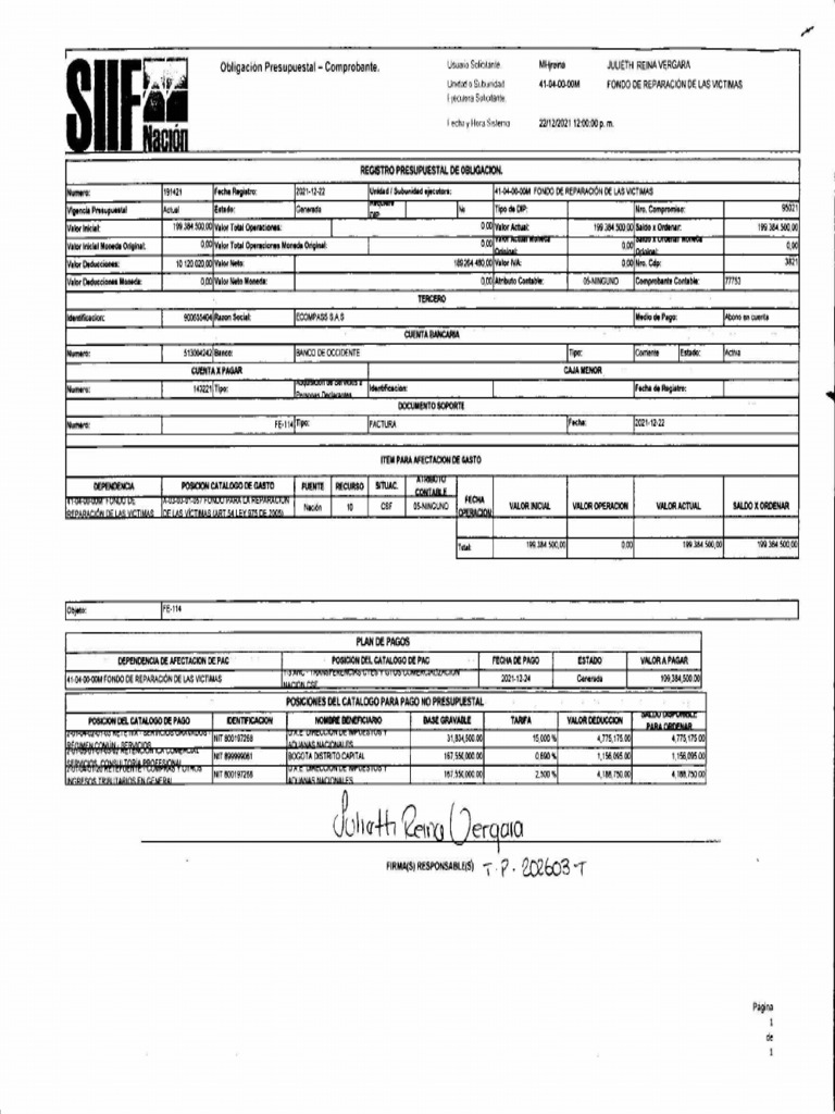 Informe de Supervisión Contrato 120 de 2021 | PDF