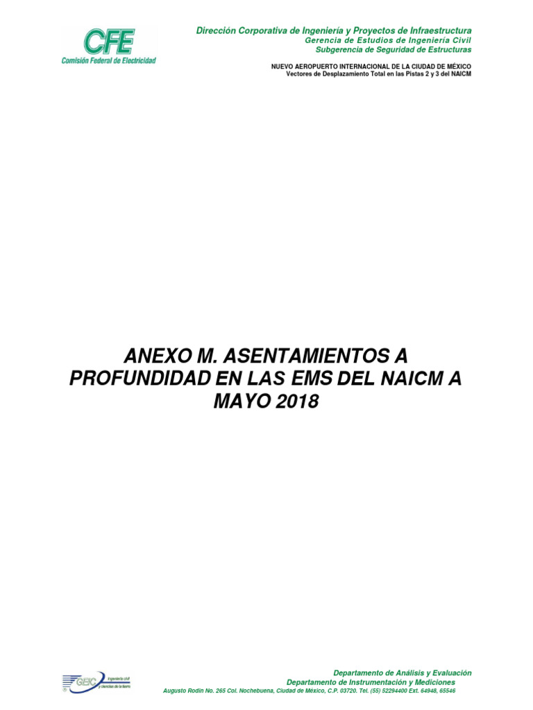 Anexo M. Asentamientos A Prof. EMS Mayo2018 1 | PDF