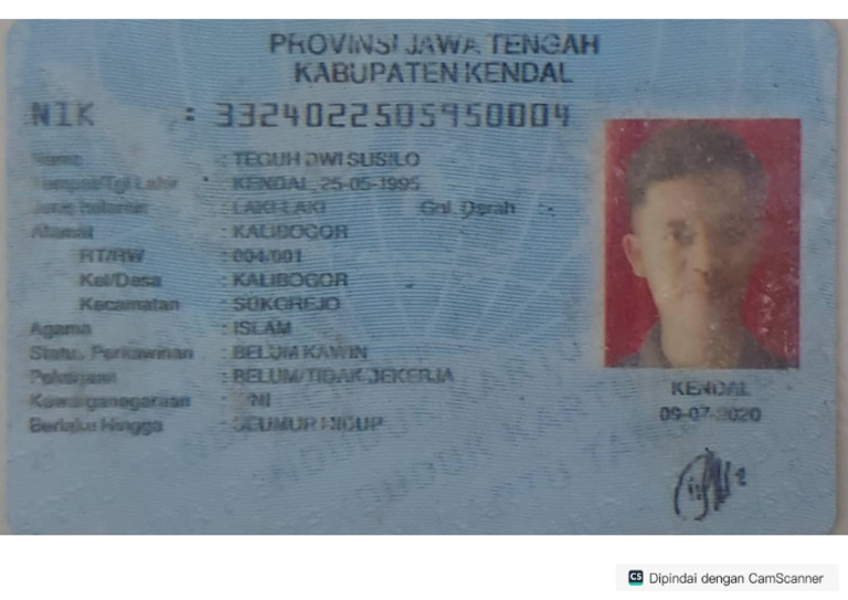 KTP - Teguh Dwi Susilo (623IU) | PDF