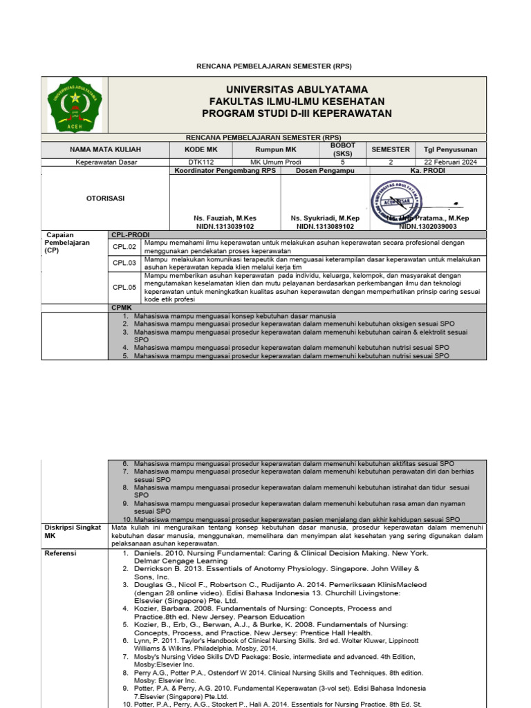 Rps Kepdas | PDF | Karier & Perkembangan