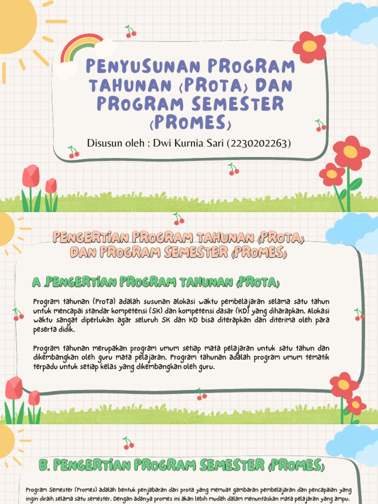 Prota Dan Promes Pdf Karier Perkembangan