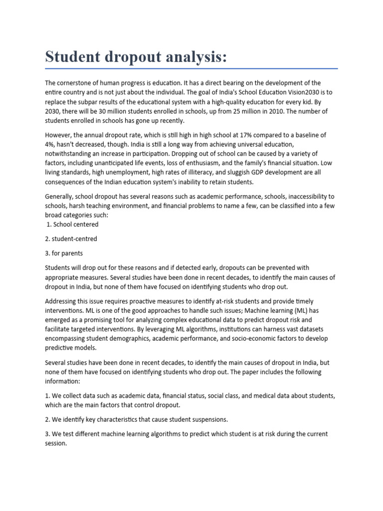 Student Dropout para Format | PDF | Machine Learning | Artificial ...