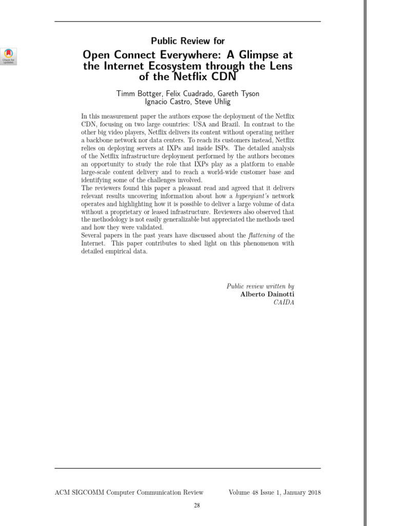 Open Connect Everywhere - A Glimpse at The Internet Ecosystem Through ...