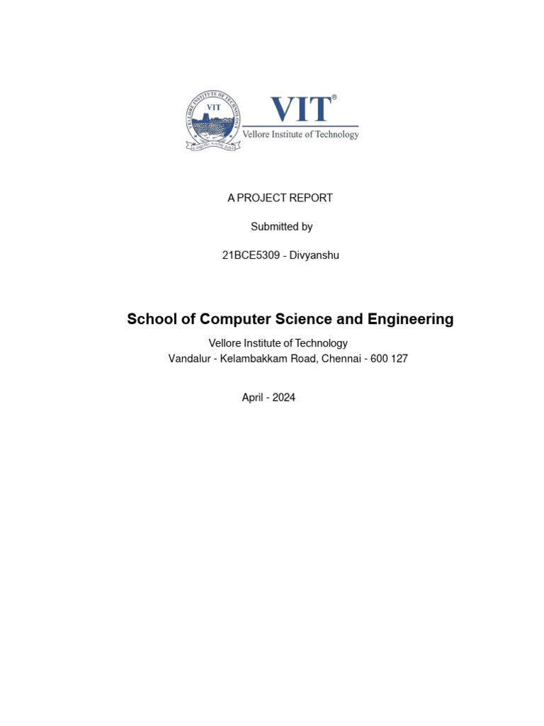 21bce5309 Ai Final-Report | PDF | Computer Vision | Statistical Classification